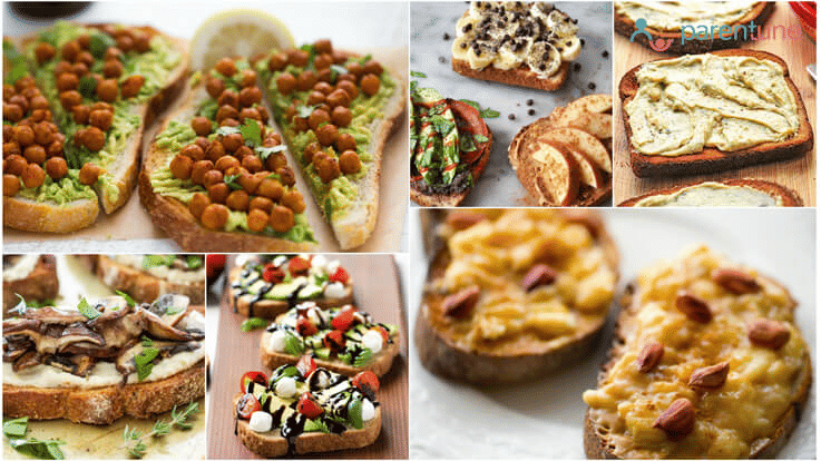 Healthy stuffing for snack toast for your child's tiffin | Parentune.com