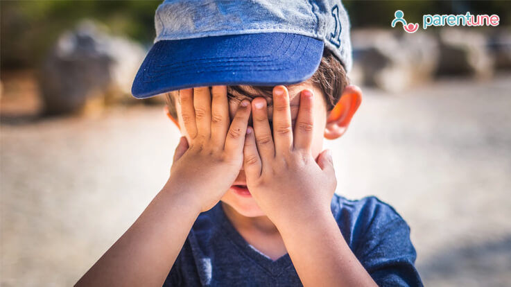 Shy Child Face